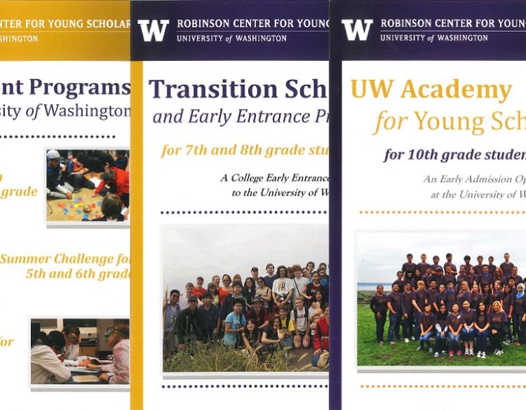 New and Improved Fliers - UW Robinson Center for Young ScholarsUW ...